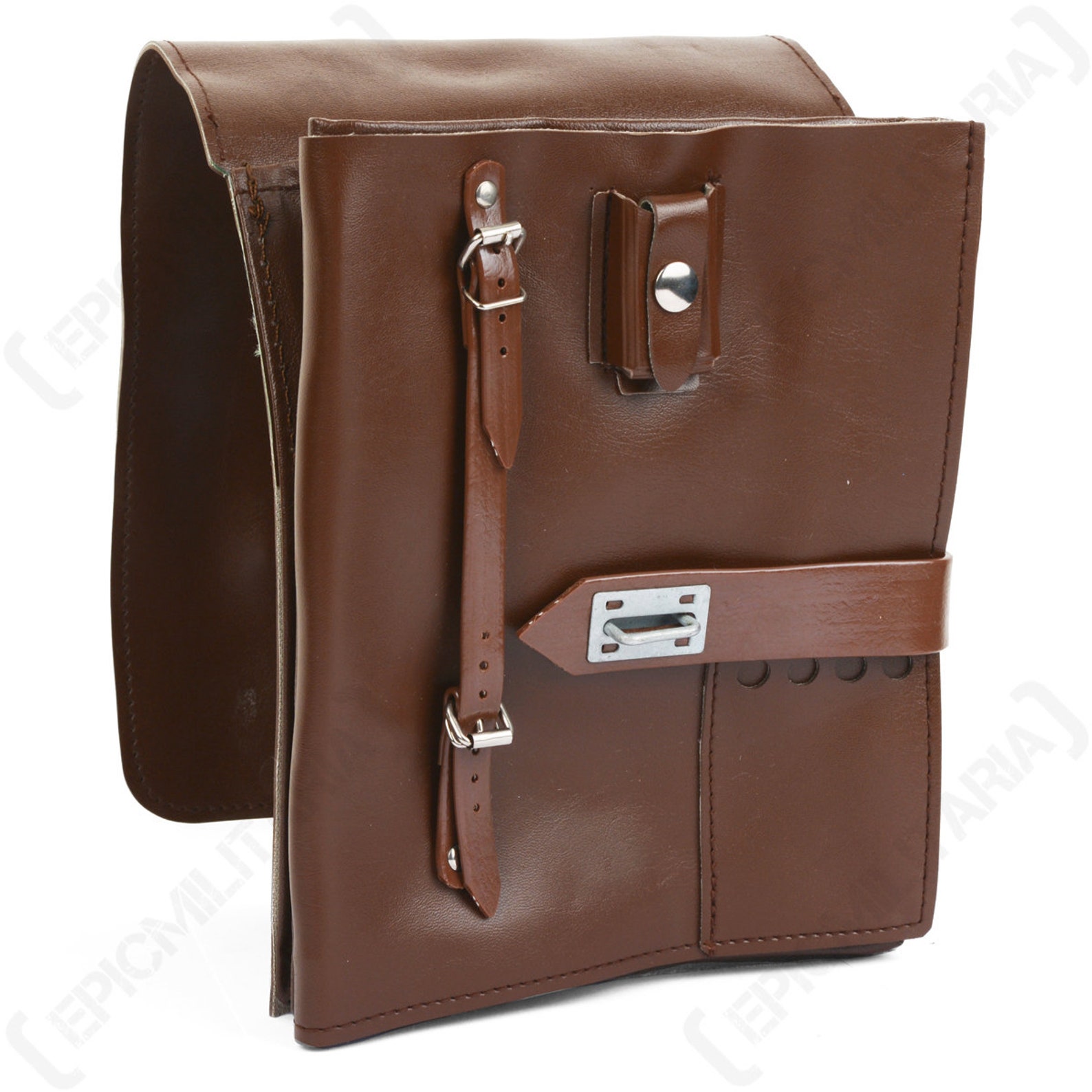 Original East German Brown Vinyl Map Case Waterproof With Adjustable ...