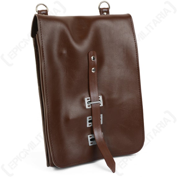 Original East German Brown Vinyl Map Case - Waterproo… - Gem