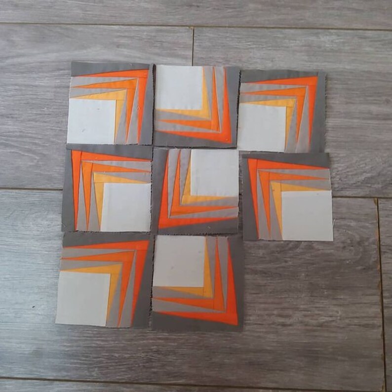 Printable Arrowheads Quilt Block: 3 Paper Pieced Pattern , Modern FPP ...