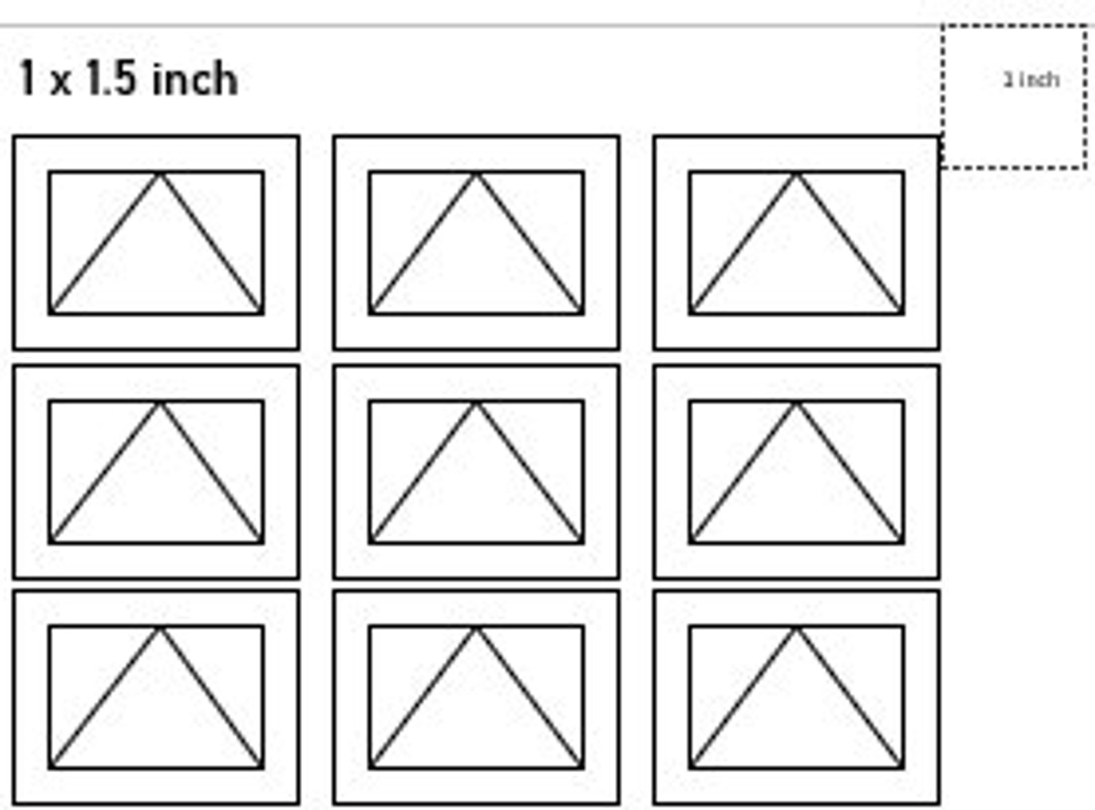 Mini Flying Geese Foundation Paper Piecing Templates , PDF FPP Pattern ...