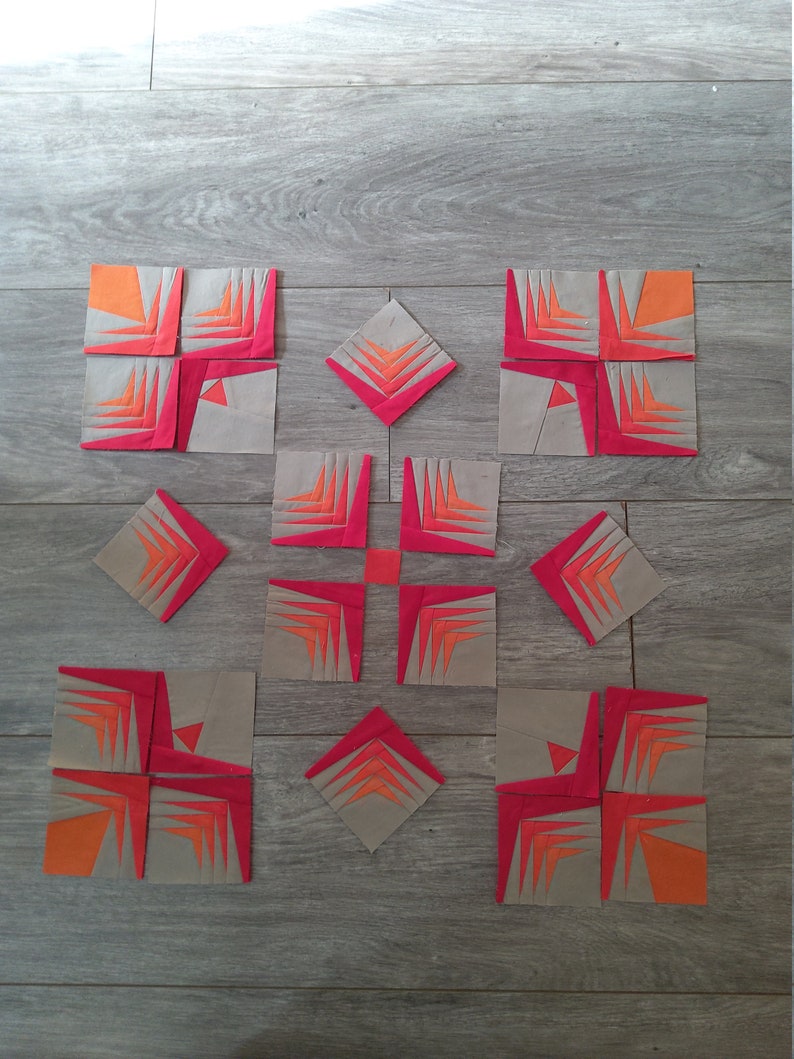 Printable Phoenix Miniquilt Block: Paper Pieced Pattern , Modern FPP - Etsy