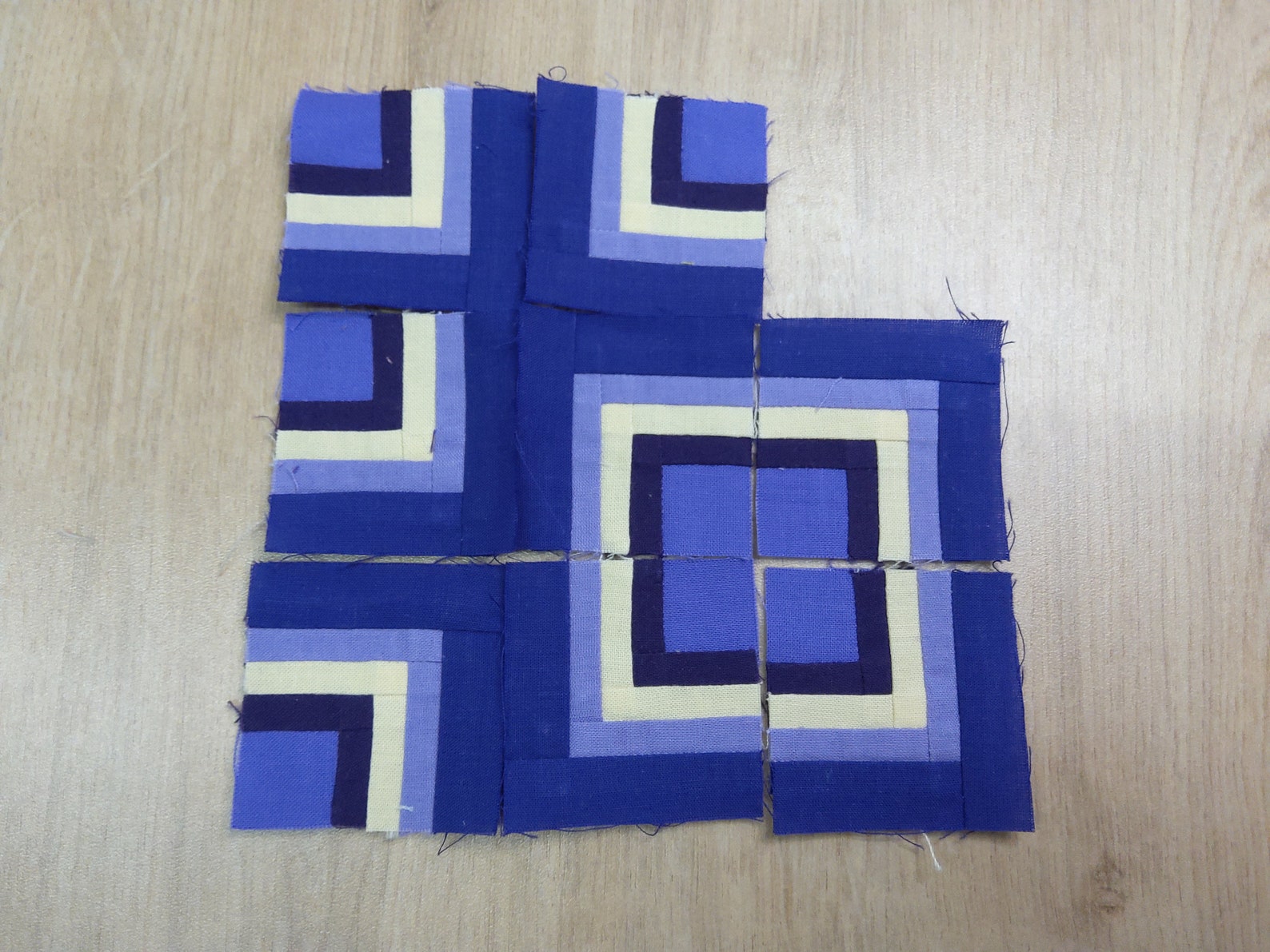 Printable Mini Corner Log Cabin Quilt Block: 1.5” Paper Pieced Pattern ...