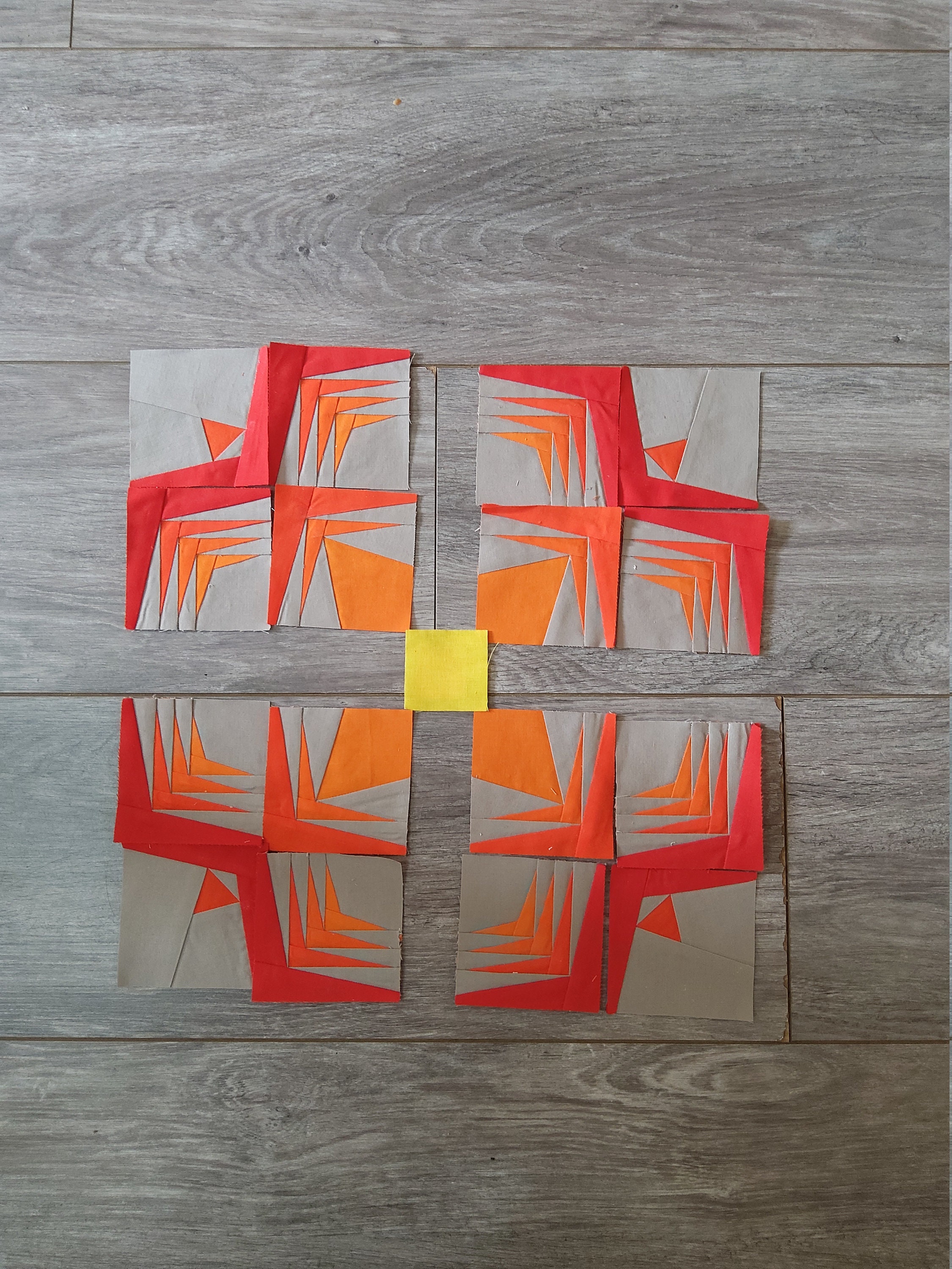 Printable Phoenix Miniquilt Block: Paper Pieced Pattern , Modern FPP - Etsy