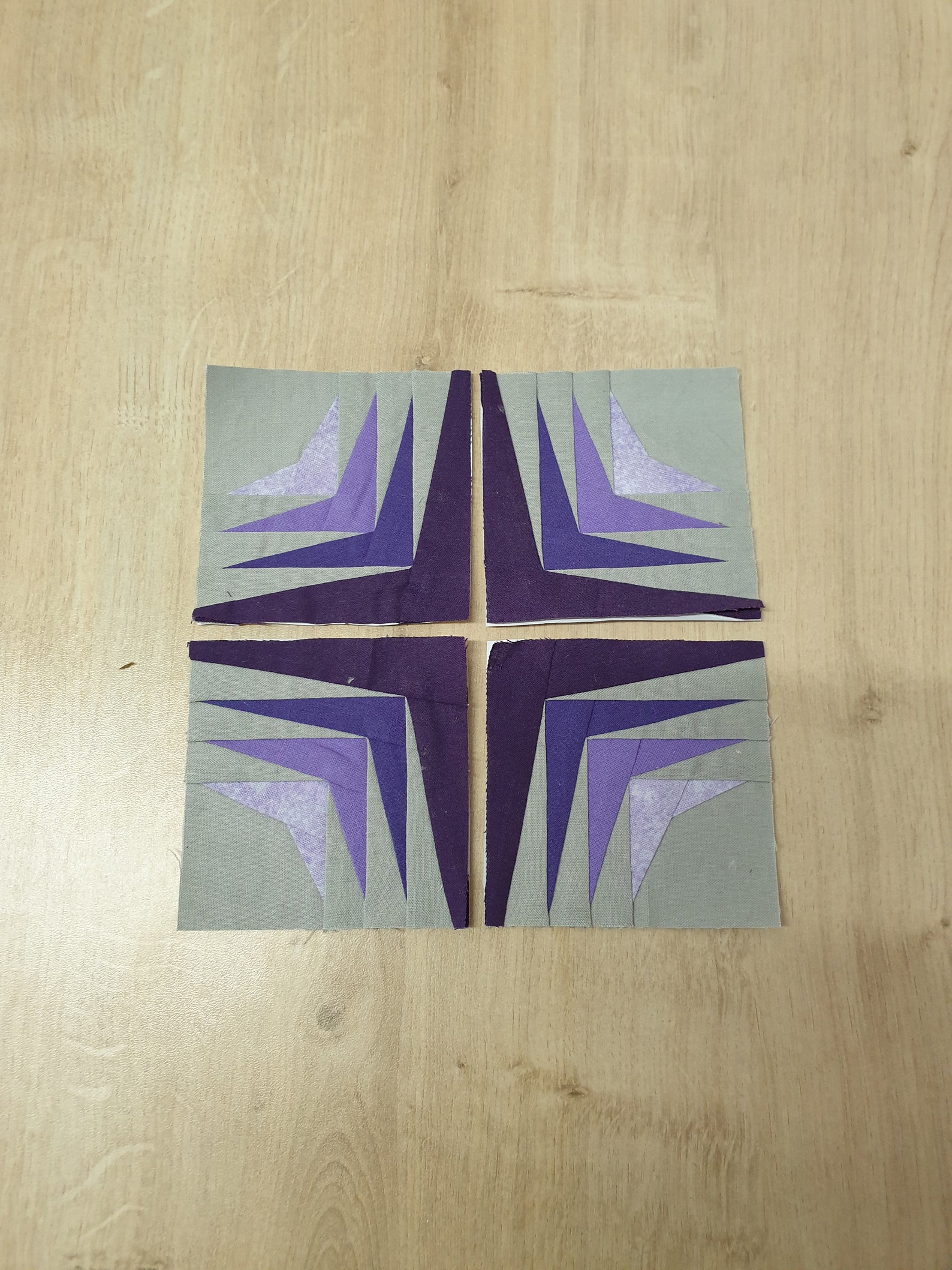Printable Arrowheads Quilt Block: 3 Paper Pieced Pattern , Modern FPP ...