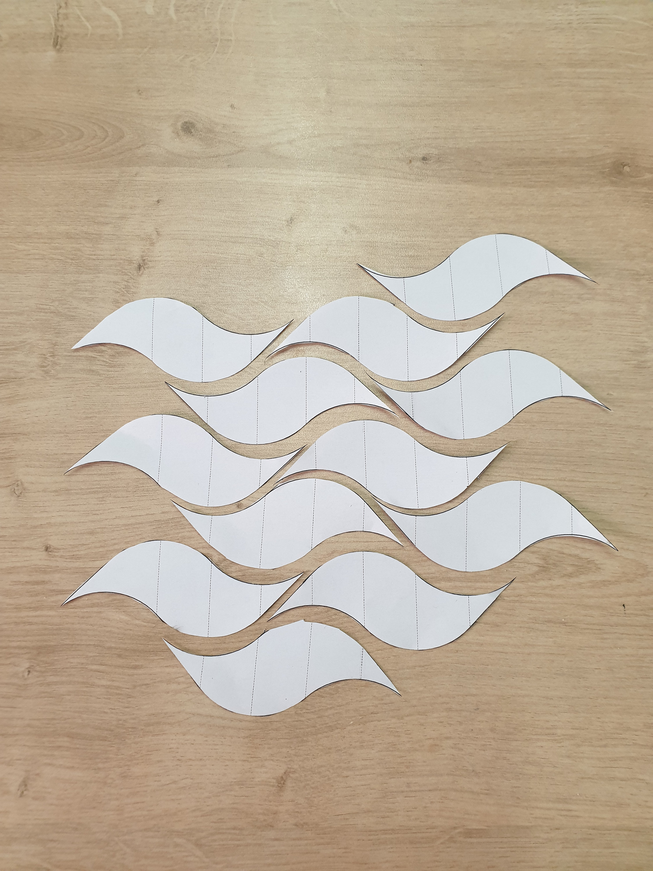 English Paper Piecing WAVES Pattern EPP Templates PDF - Etsy