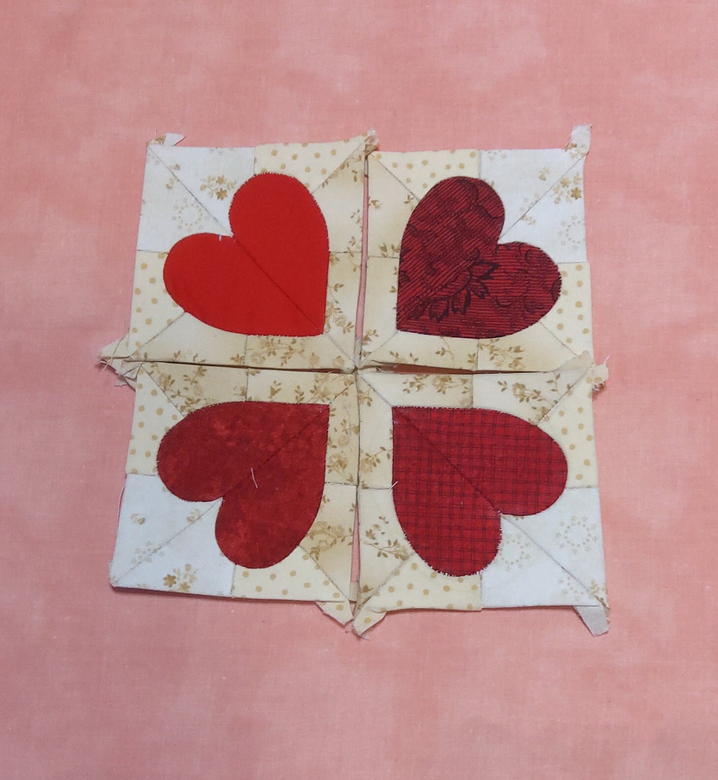English Paper Piecing HEART Block Pattern, EPP Templates PDF - Etsy