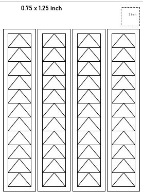 Mini Flying Geese Foundation Paper Piecing Templates , PDF FPP Pattern ...