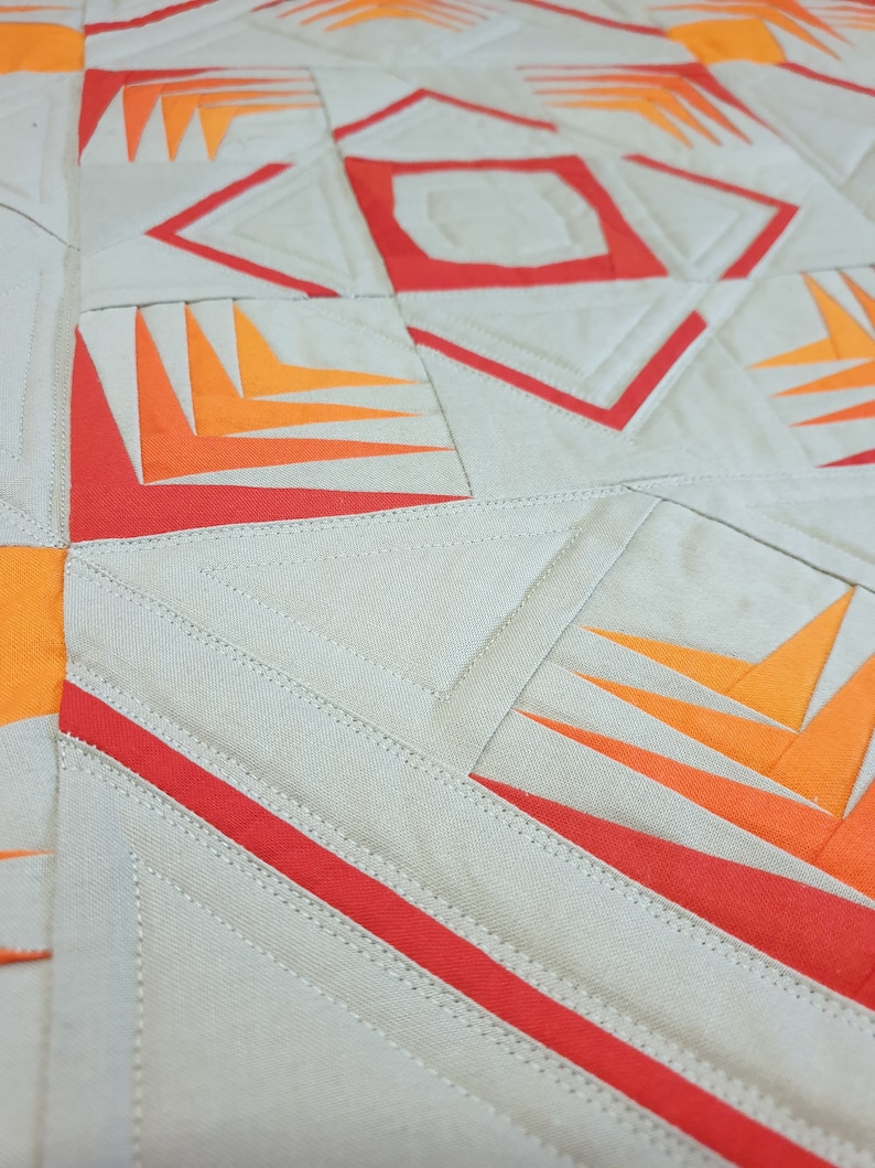 Printable Phoenix Miniquilt Block: Paper Pieced Pattern , Modern FPP - Etsy