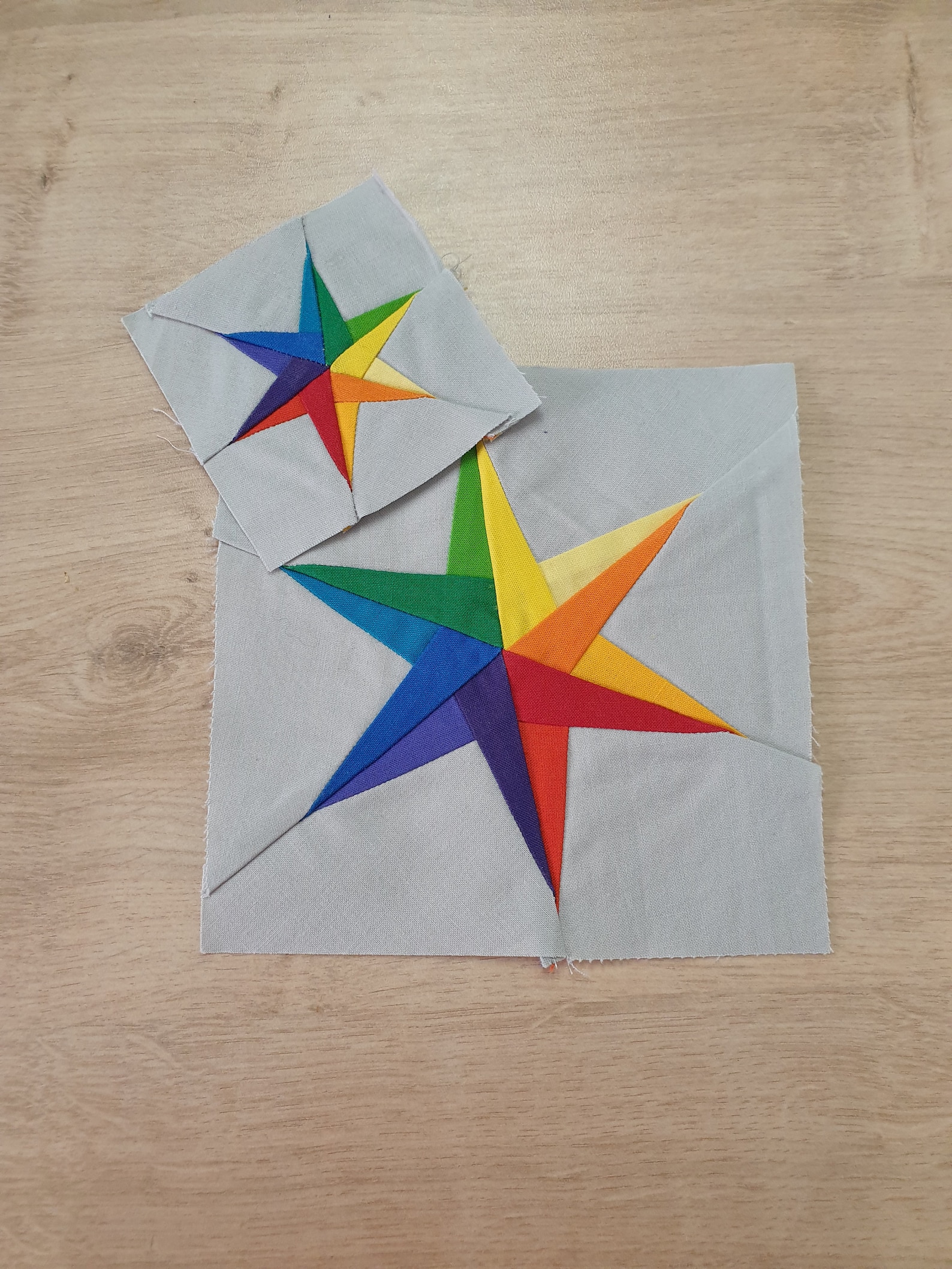 Printable Quilt Block: Simple Star , Paper Pieced Pattern , Modern FPP ...