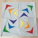 Circle of Flying Arrows Quilt Block: 8 Inch Paper Pieced Pattern ...