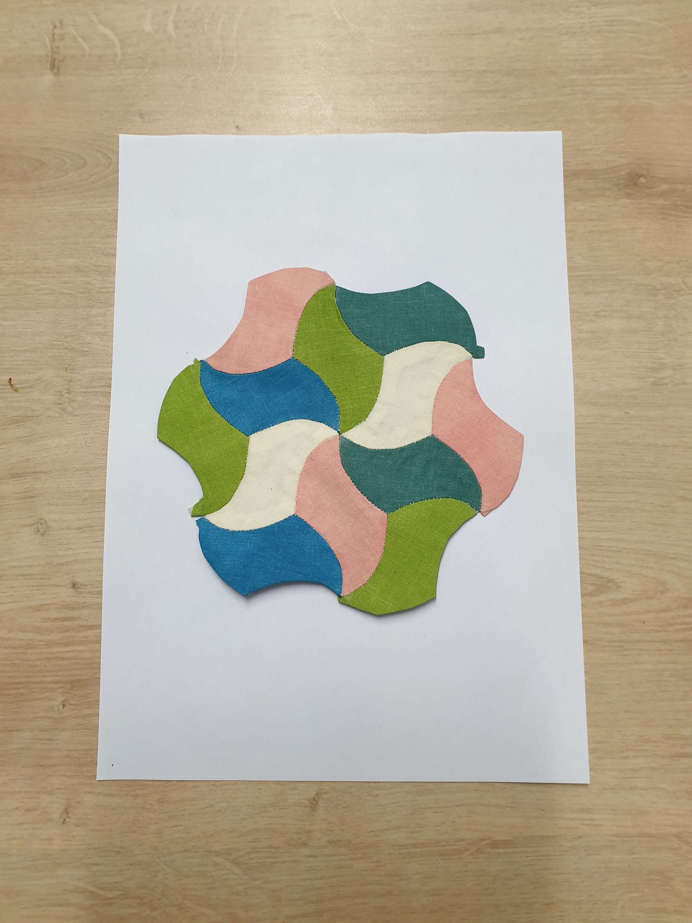 English Paper Piecing Hexi Apple Cores, EPP Templates PDF , SVG - Etsy