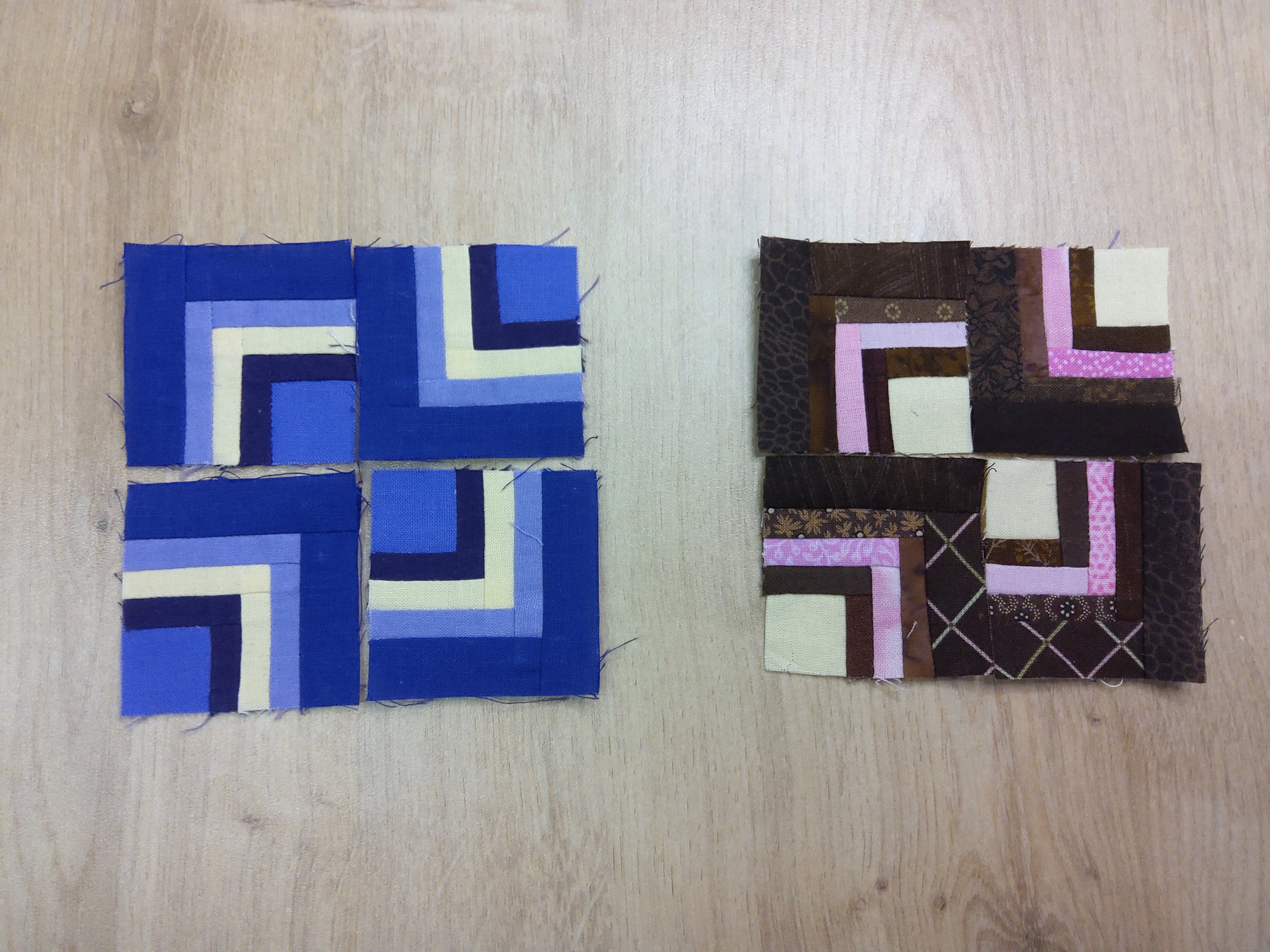 Printable Mini Corner Log Cabin Quilt Block: 1.5” Paper Pieced Pattern ...