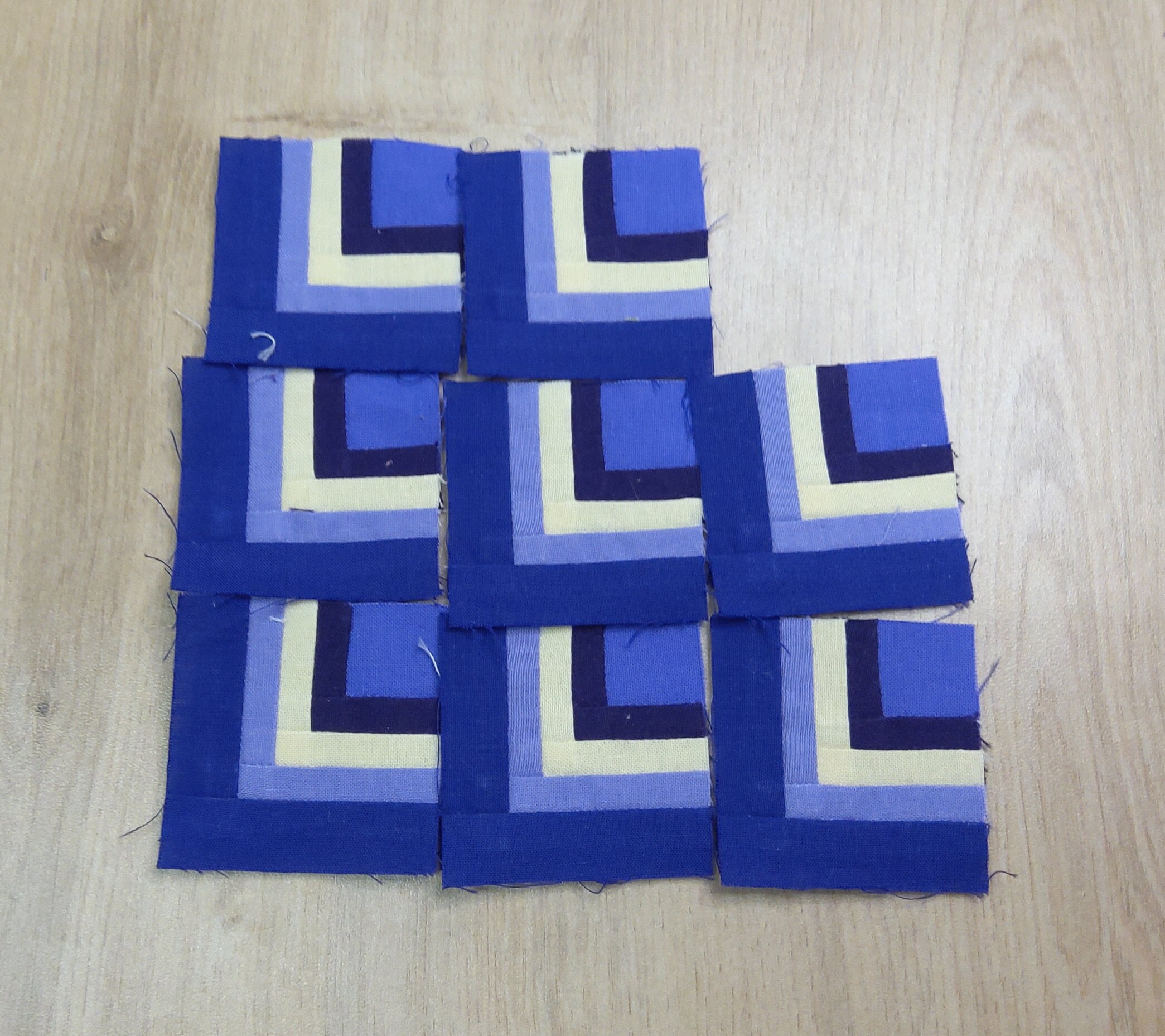 Printable Mini Corner Log Cabin Quilt Block: 1.5” Paper Pieced Pattern ...