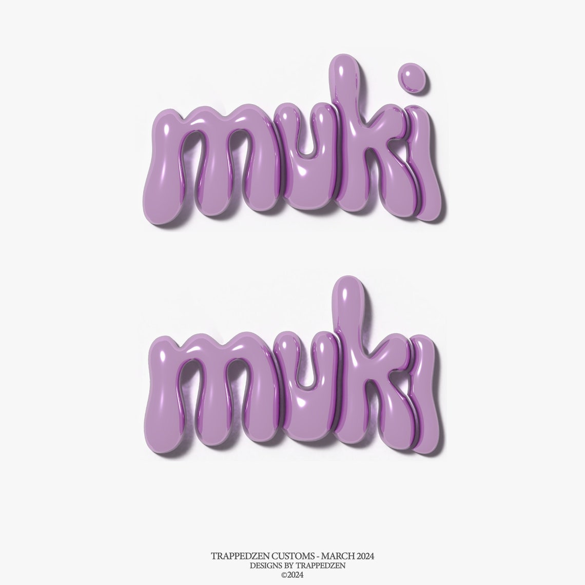 CHROME BUBBLE Typography ༺custom Logo༻ - Etsy