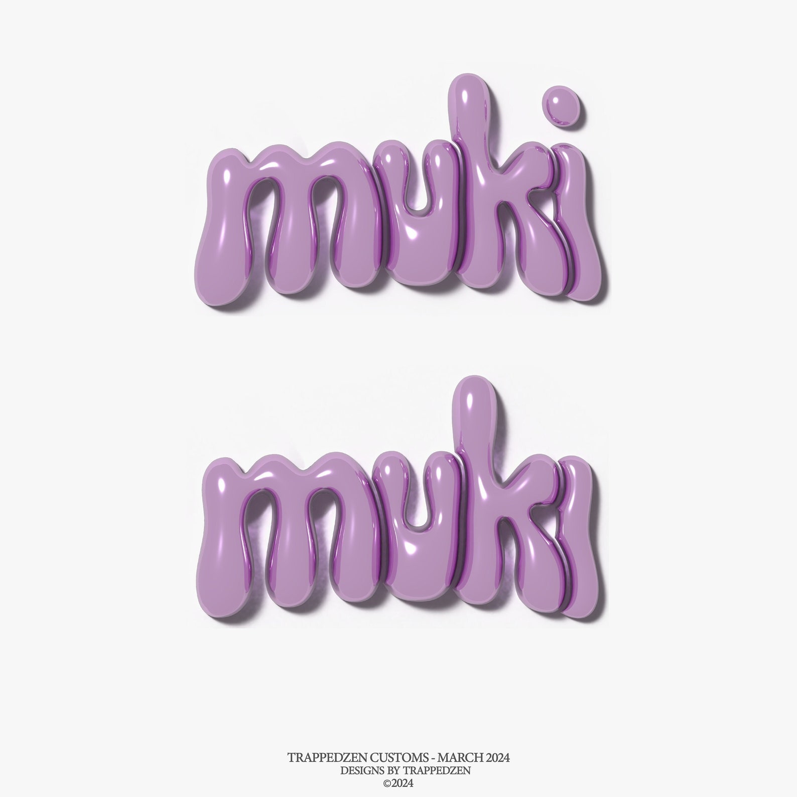 CHROME BUBBLE Typography ༺custom Logo༻ - Etsy