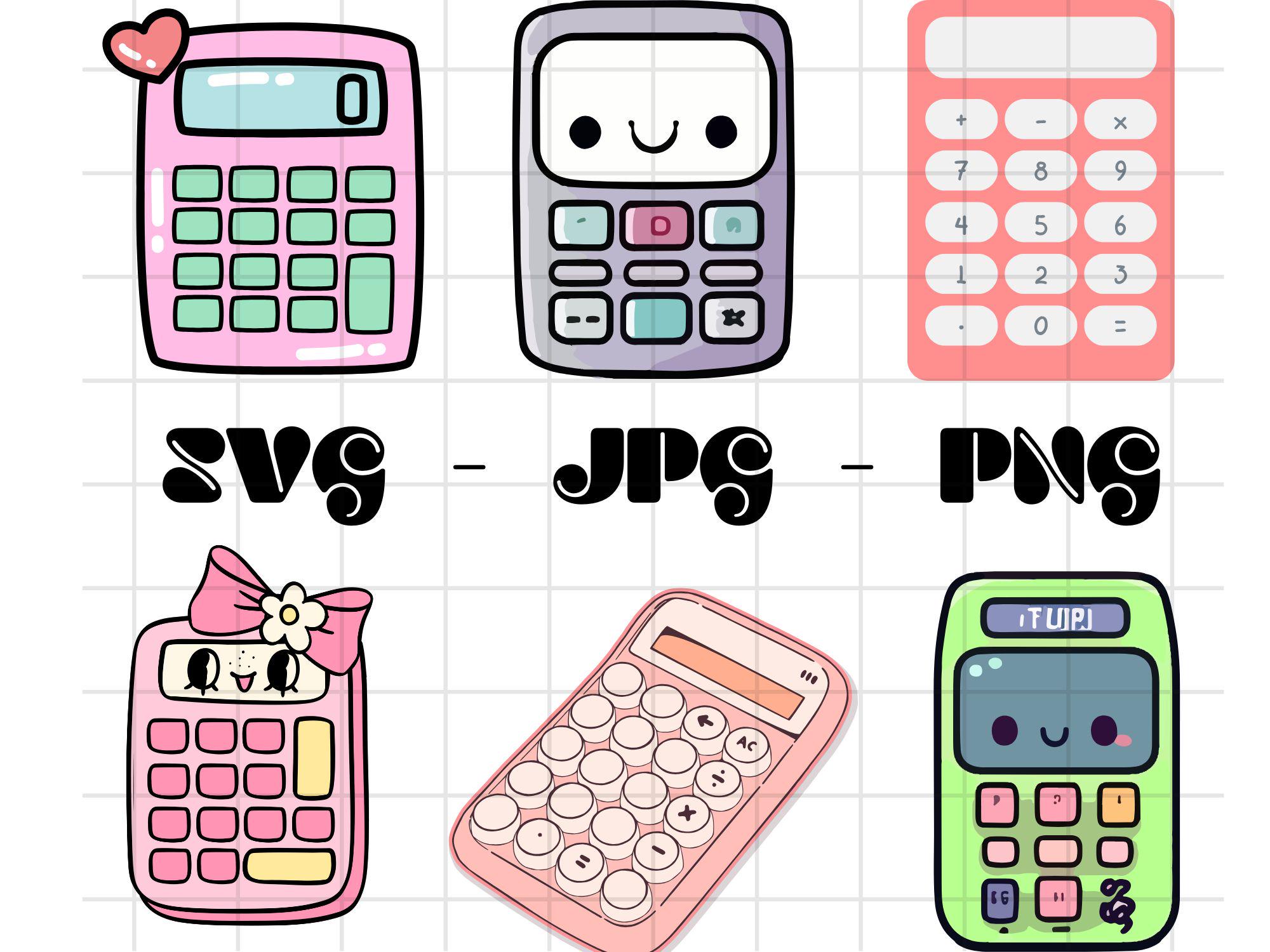 Calculator Cartoon Clipart