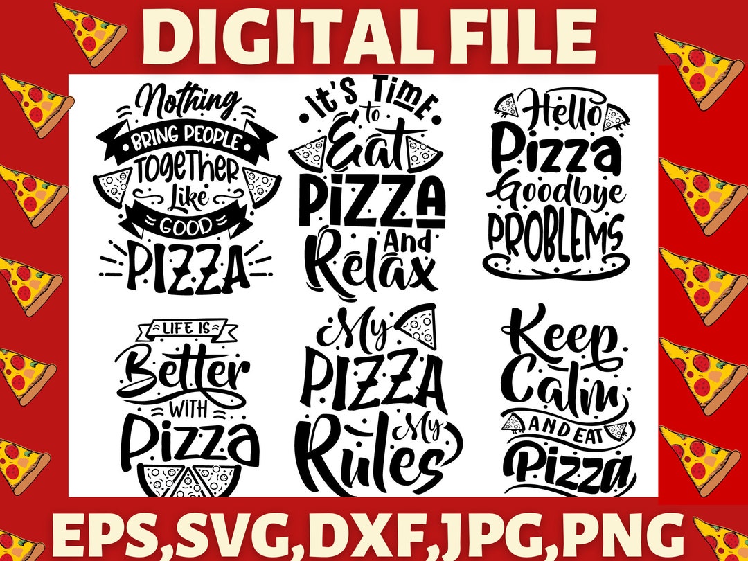 Pizza Svg Bundle Pizza Png Bundle Pizza Clipart Bundle - Etsy