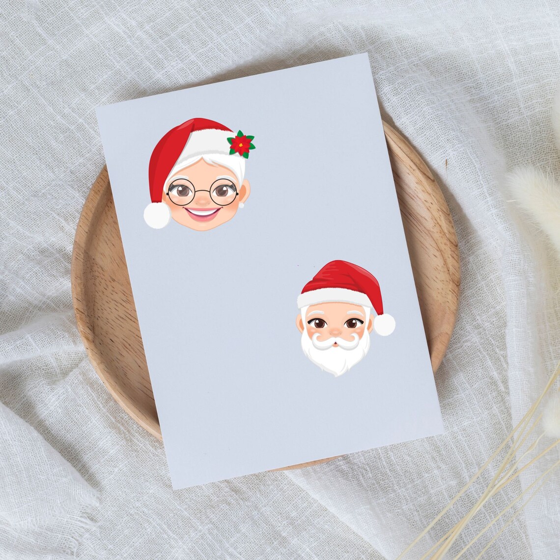 Cute Santa & Mrs. Claus SVG Cut Files Clipart Svg Dxf Printable Png ...