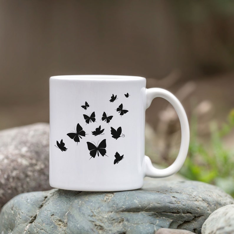 Flying Butterflies Svg Bundle Butterfly Silhouette Design Layout ...