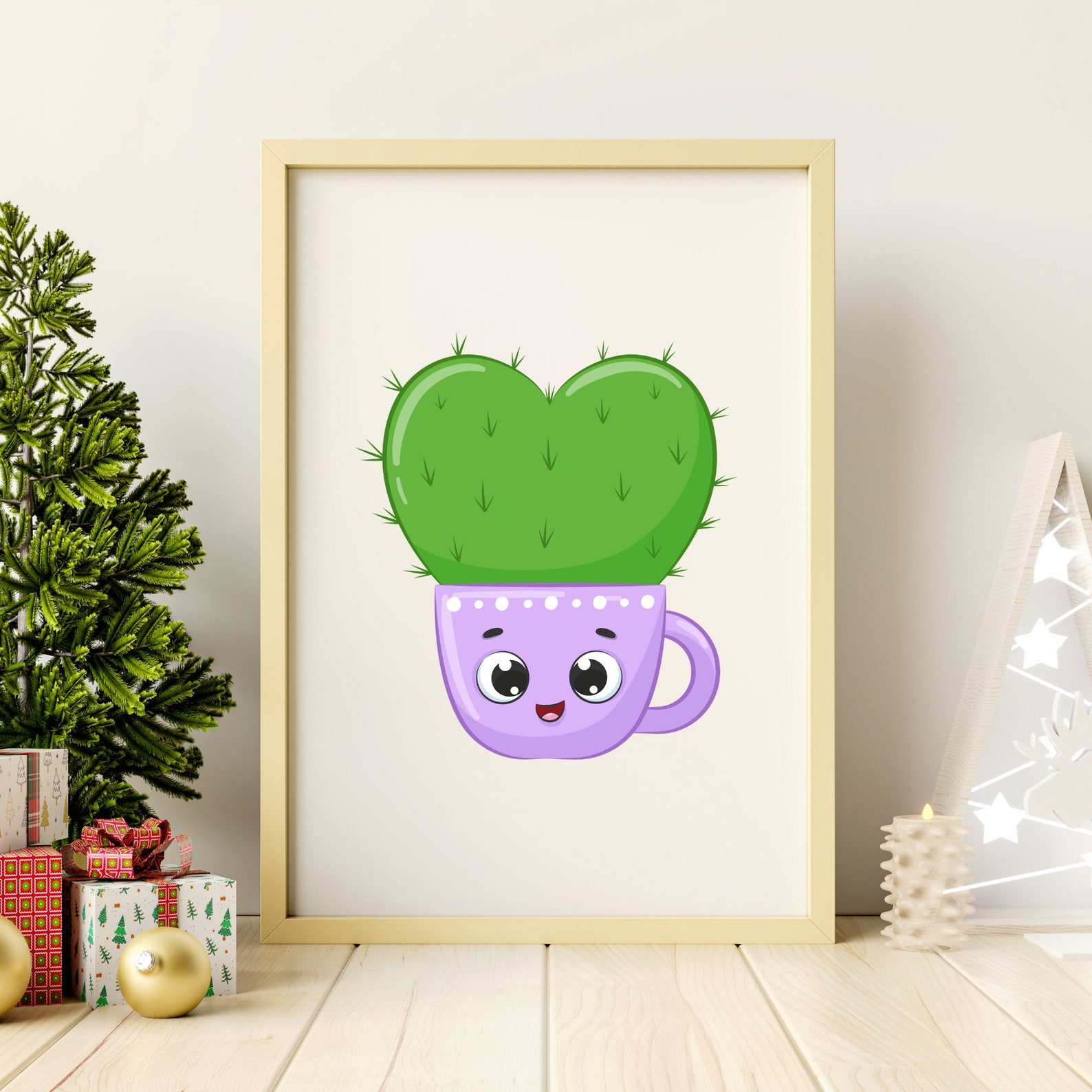 Cute Cactus SVG Clipart\ Cacti PNG Bundle\ Kawaii Cactus\ Cricut ...