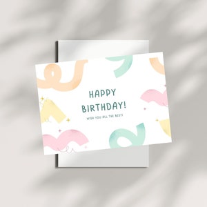 Happy Birthday Card Pdf/digital Birthday Cards/print at Home Birthday ...