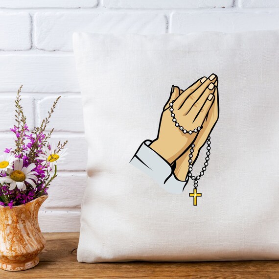 Orando Com As Maos Com Rosario Clipart Orando Com As Mãos Com Arquivo