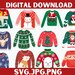 Christmas Sweaters Clipart\ Ugly Sweaters Clipart\ Christmas Clipart ...