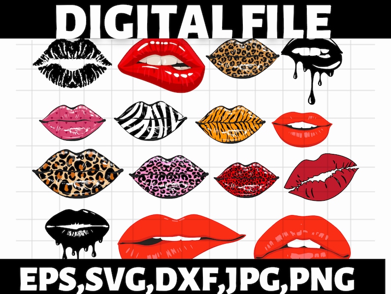 Lips Svg Red Lips Svg Kiss Svg Lips Cut File Kiss Design Lips ...