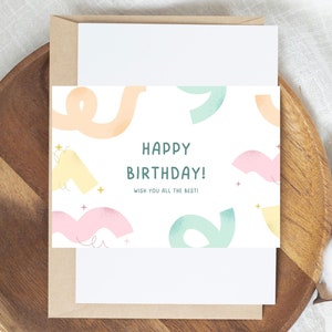 Happy Birthday Card Pdf/digital Birthday Cards/print at Home Birthday ...