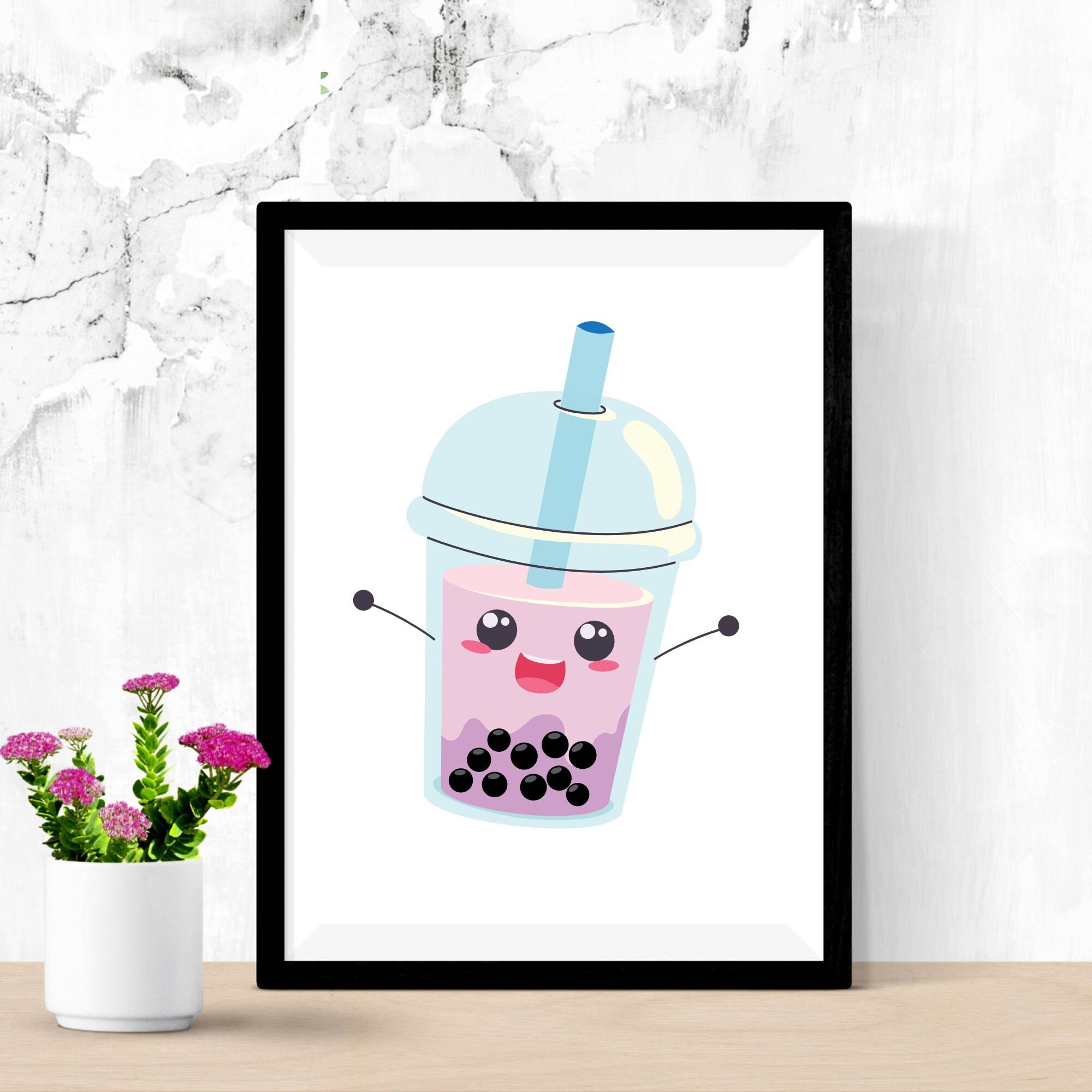 Bubble Tea SVG Boba Tea Cut File Kawaii Drink Cute Food Boba Tea Lover ...