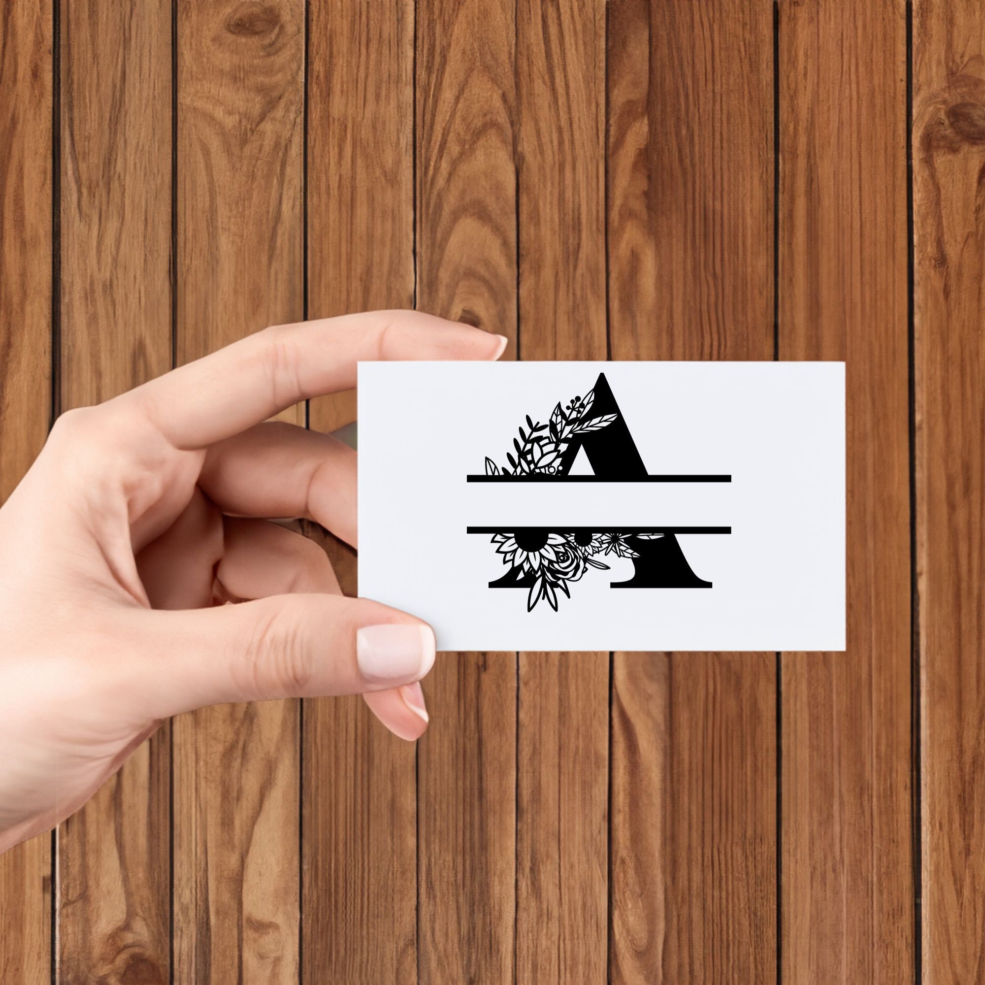 Split Monogram Letters A-Z Instant Digital Download Svg Png Dxf and Eps ...