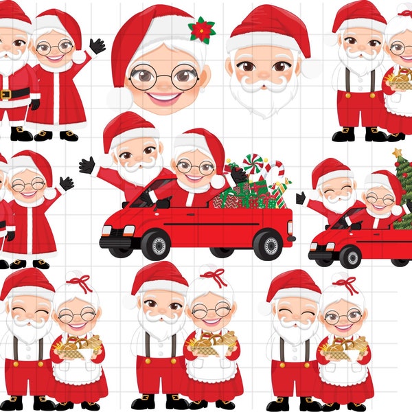 Mrs Claus Face - Etsy