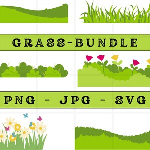Grass SVG Bundle\ Grass Svg\ Grass Png\ Wild Grass Svg\ Lawn Svg ...