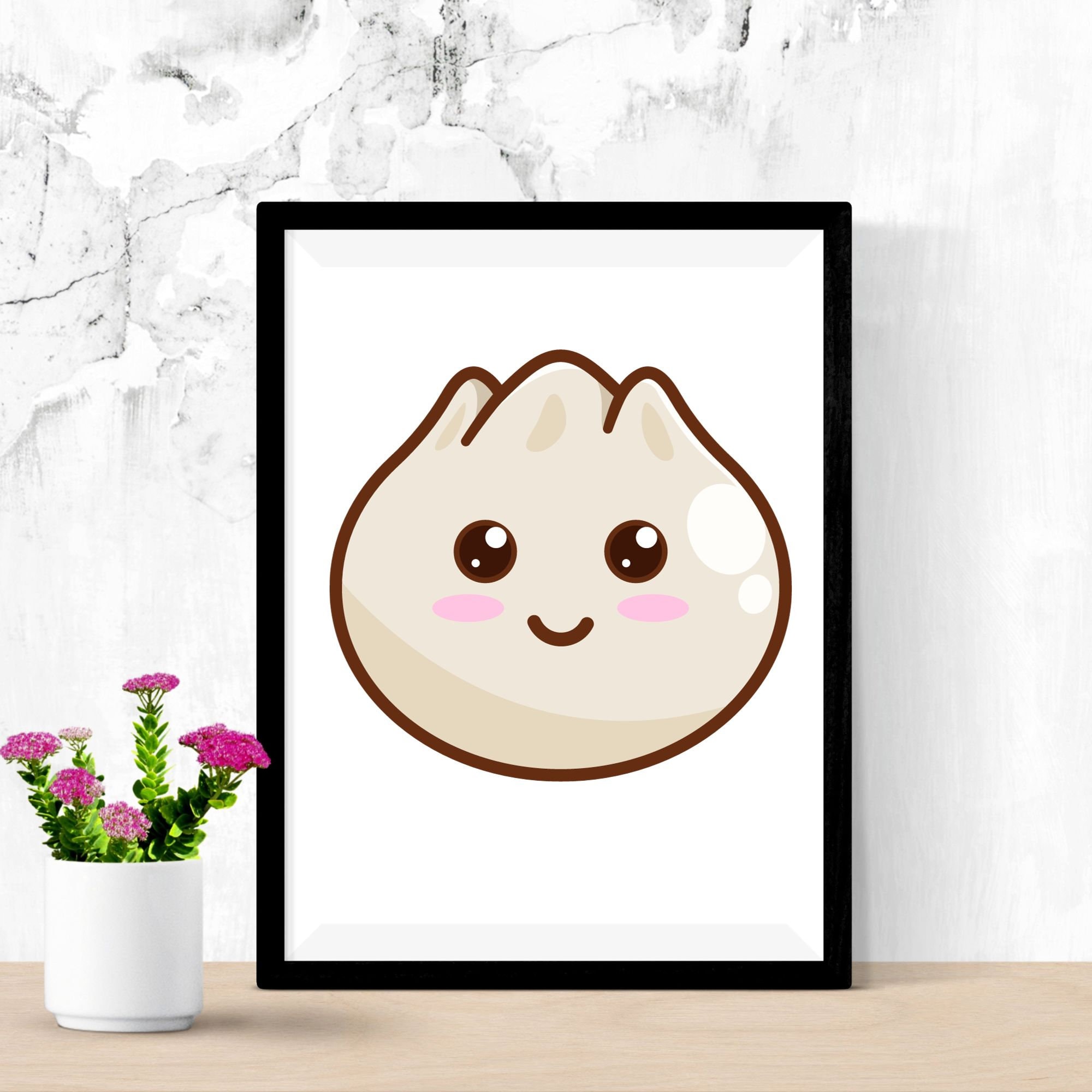 Cute Dumplings With Faces Clipart Dumplings PNG Dim Sum Clipart Digital ...