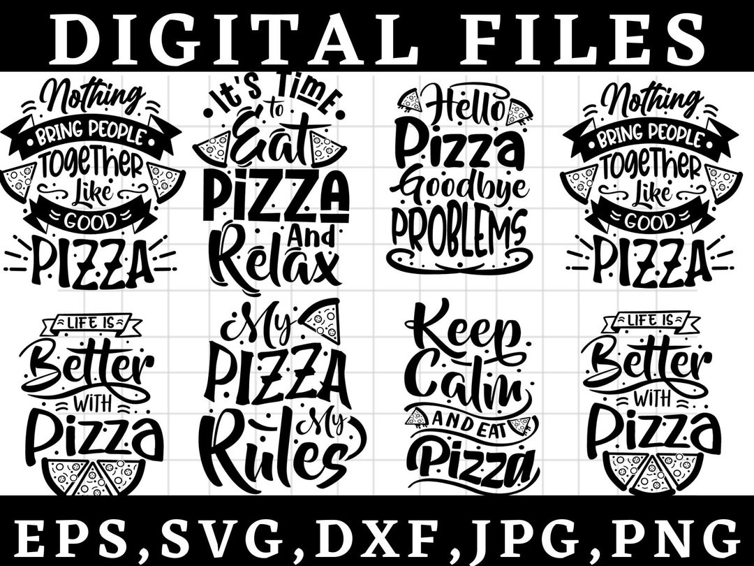 Pizza Svg Bundle\ Pizza Png Bundle\ Pizza Clipart Bundle\ Pizza ...