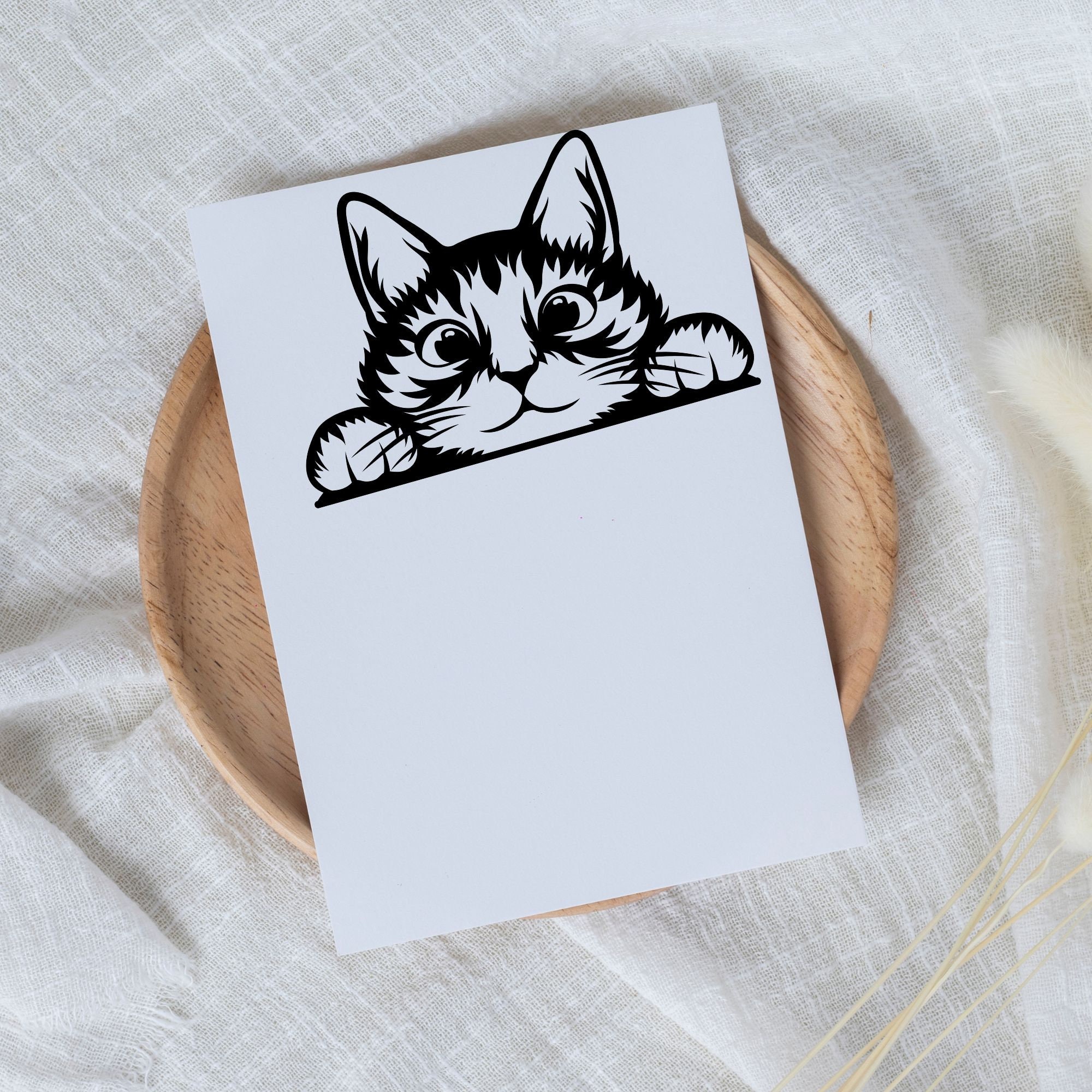 PEEKING CAT SVG\ Peeking Cat Clipart\ Peeking Cat Svg Files for Cricut ...