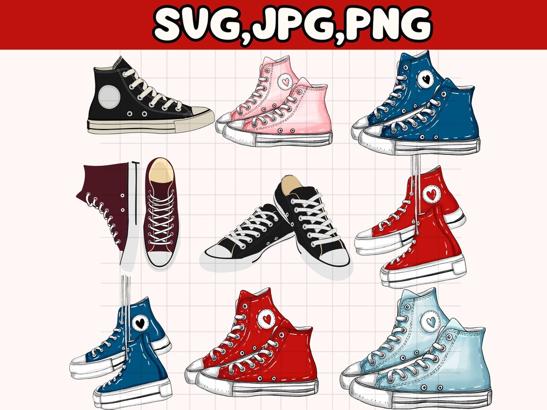 Sneakers SVG\ Sneakers\ Sneakers Clipart\ Sneakers Svg Cut File ...