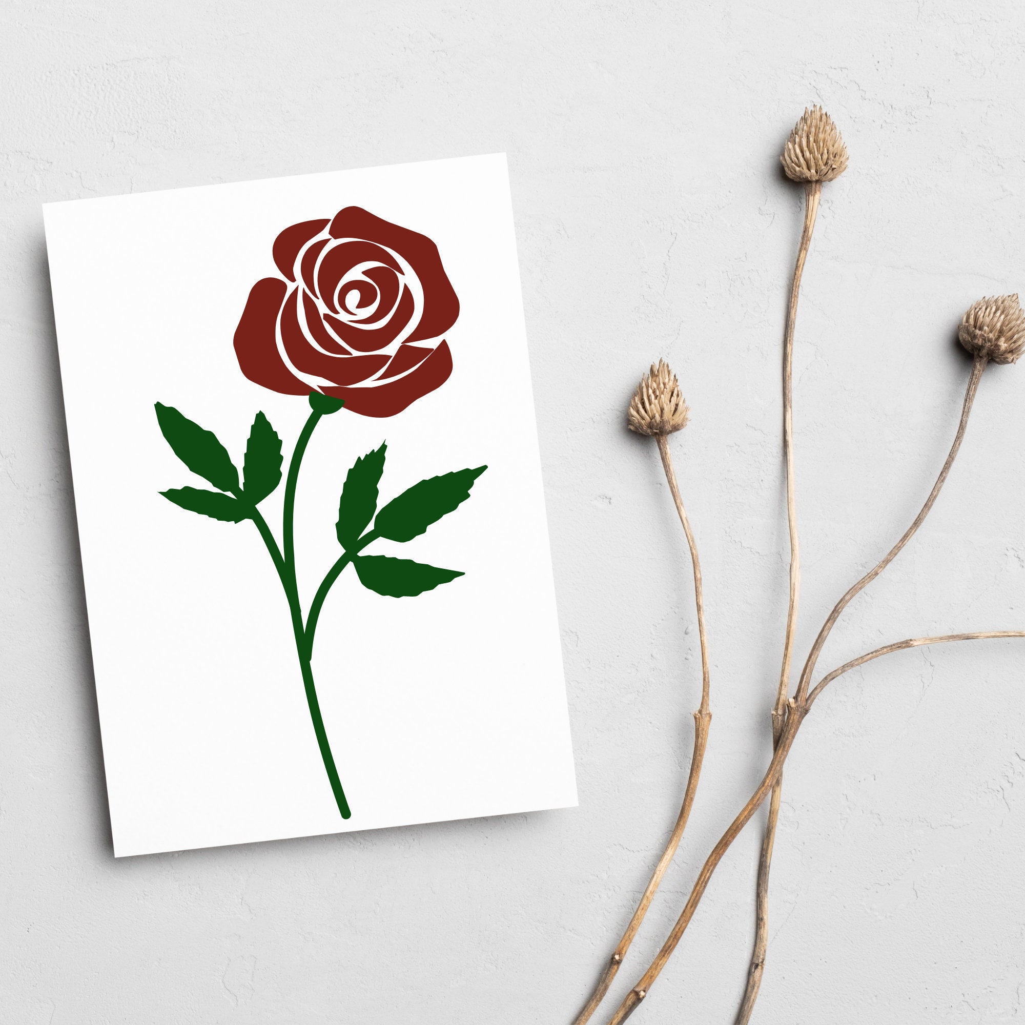 Red Rose Svg Vector Red Roses Flower Svg Vector Rose Svg Designs Flower ...