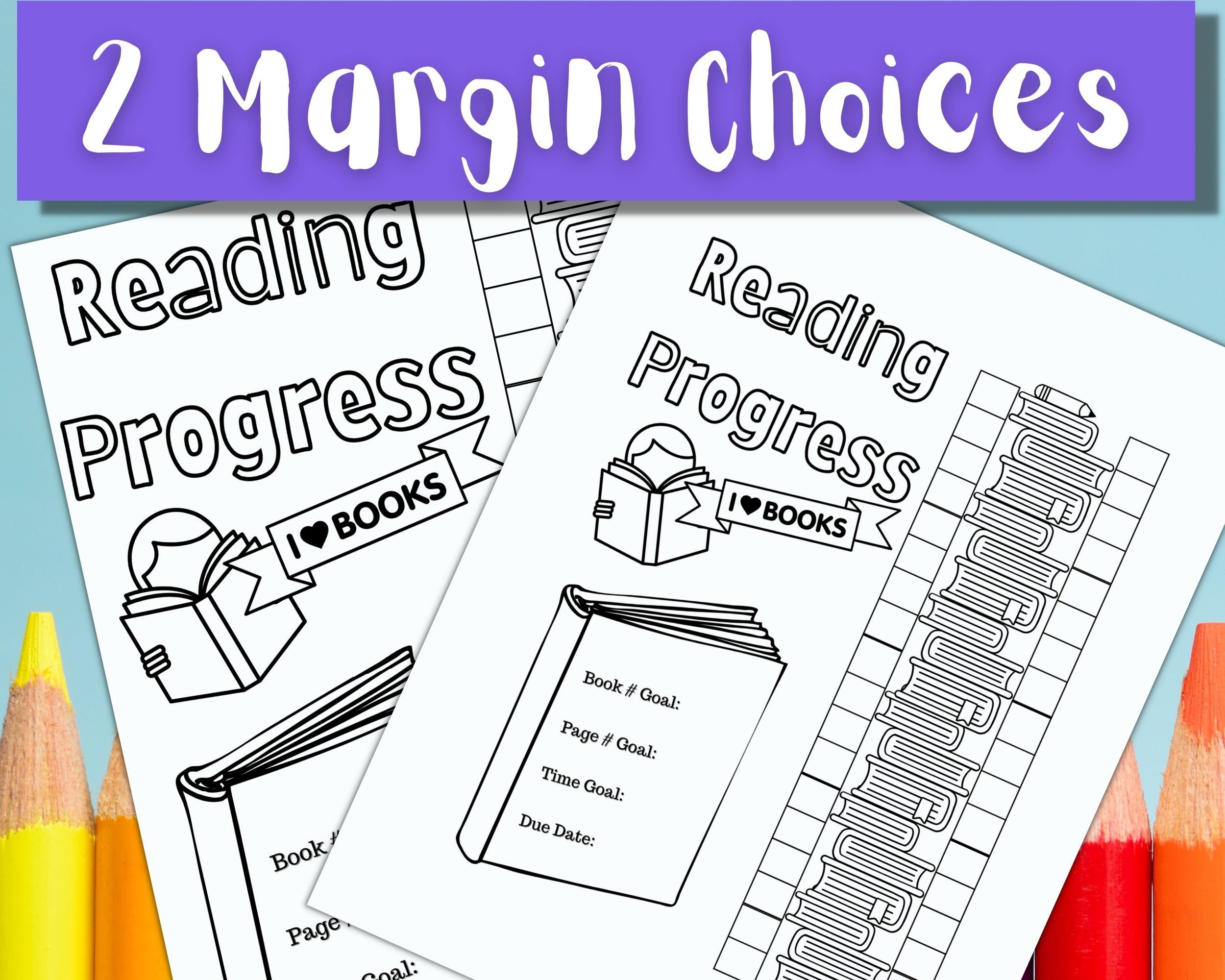 Customizable Reading Tracker for Kids Coloring Page Editable PDF ...