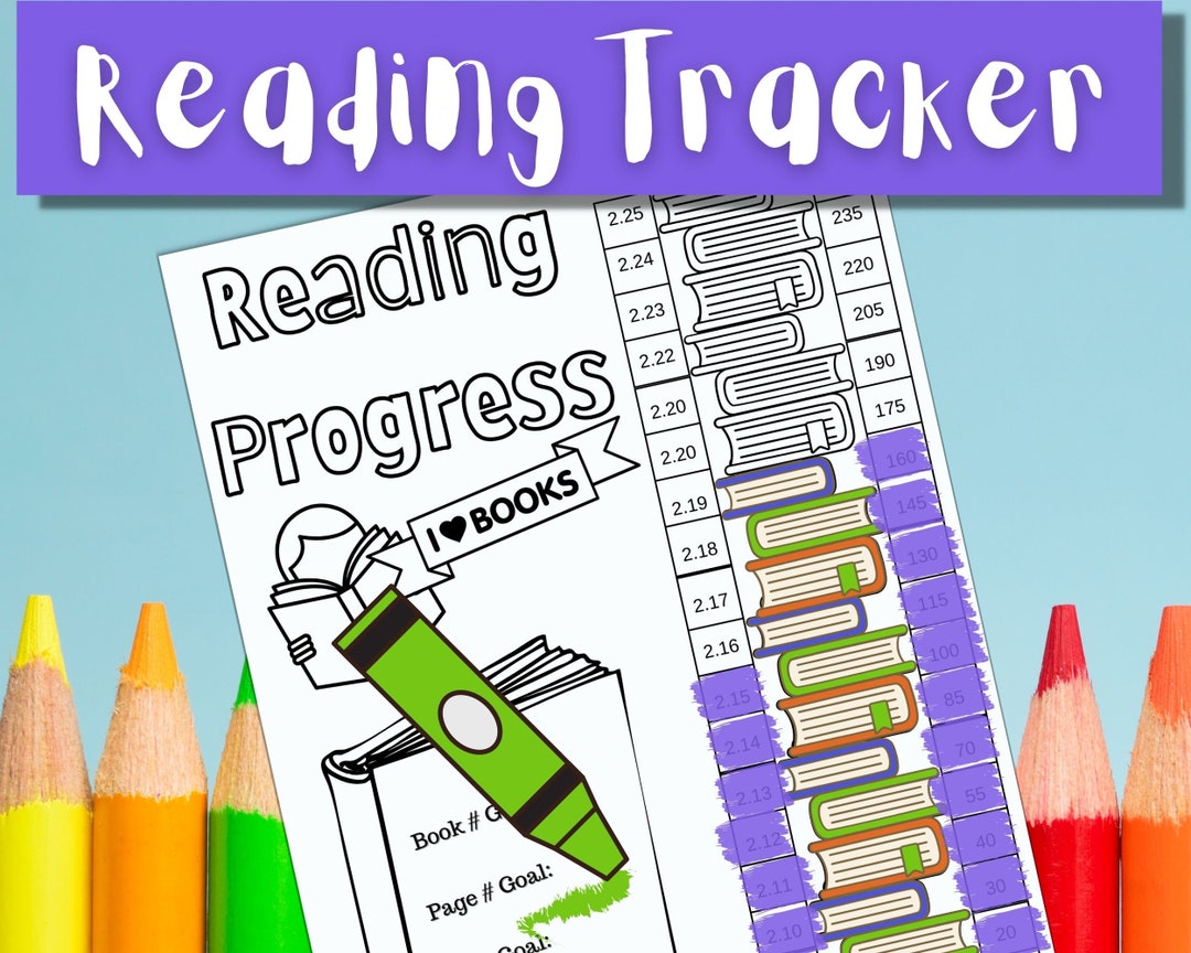 Customizable Reading Tracker for Kids Coloring Page Editable PDF ...