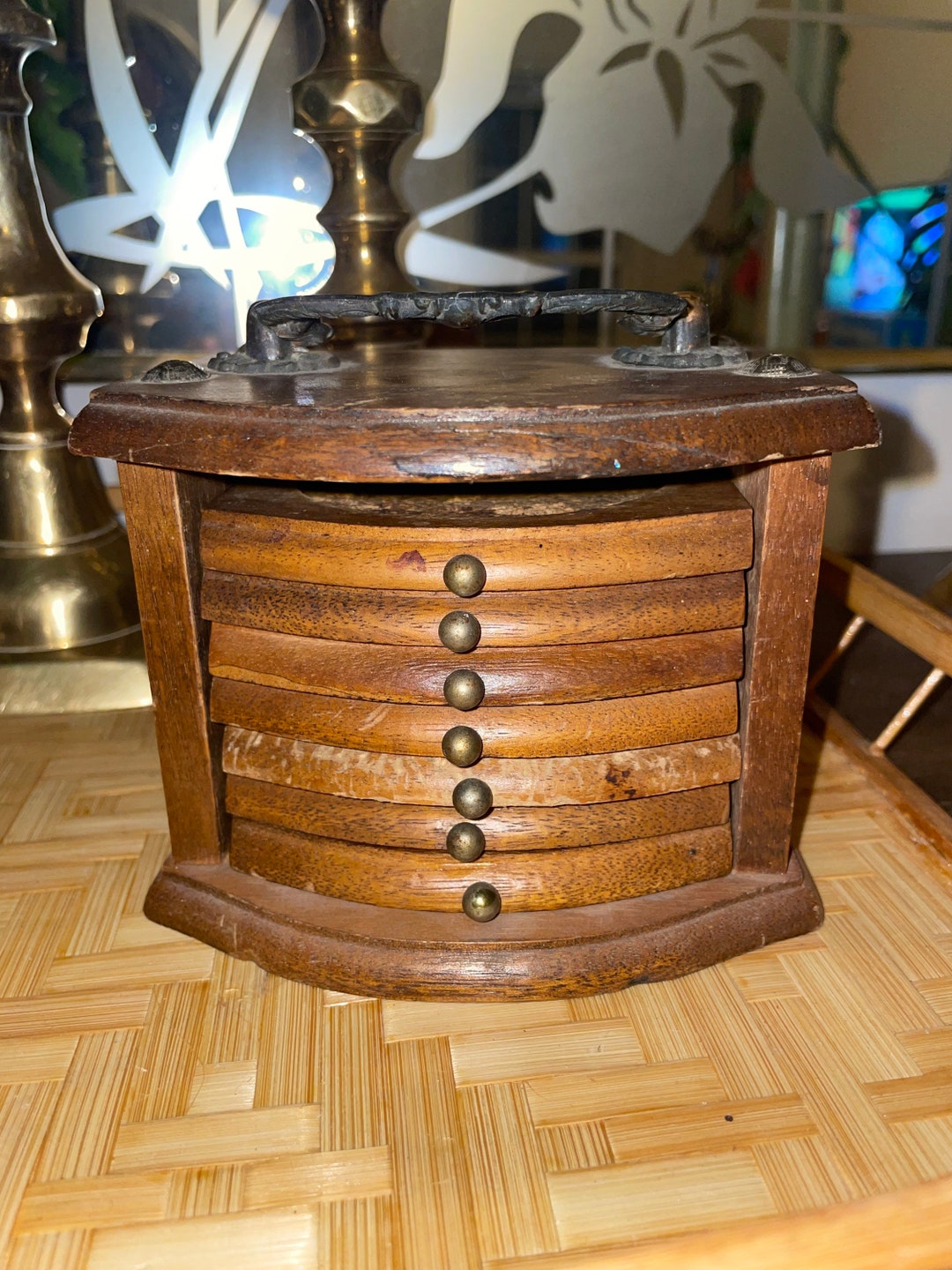 Vintage 1980s Coaster Set - Etsy