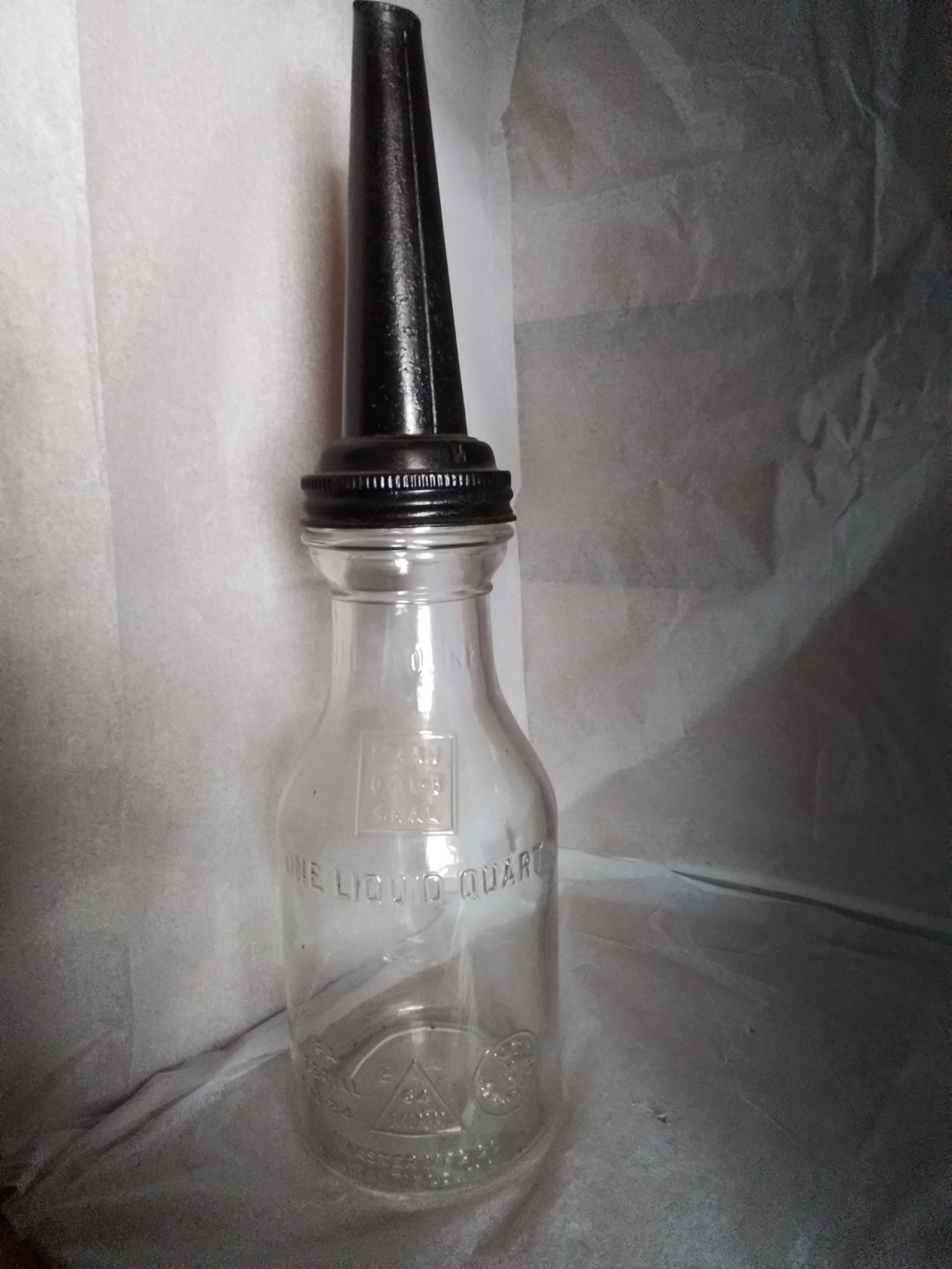 Old One Quart Oil Jar - Etsy