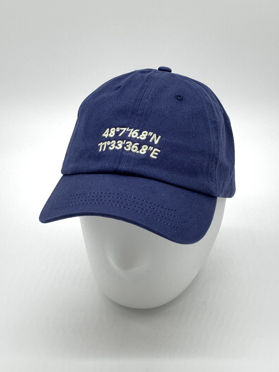 First Date Coordinates Cap Customisable - Etsy