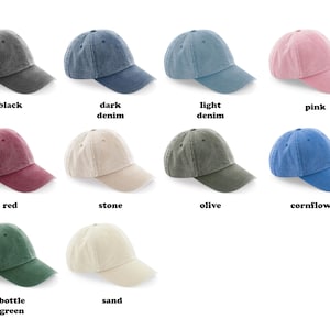 Embroidered Race Car Cap - Vintage Washed Canvas - Customisable Options ...