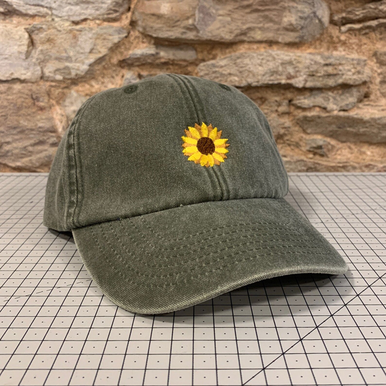 Summer Flower Cap - Sunflower | Embroidered & Customisable | Different ...