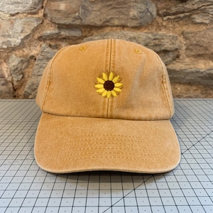 Summer Flower Cap - Sunflower | Embroidered & Customisable | Different ...