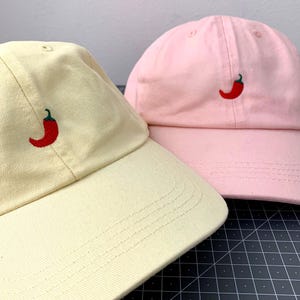Embroidered Mini Chilli Cap | Customisable | Choose From Different Cap ...