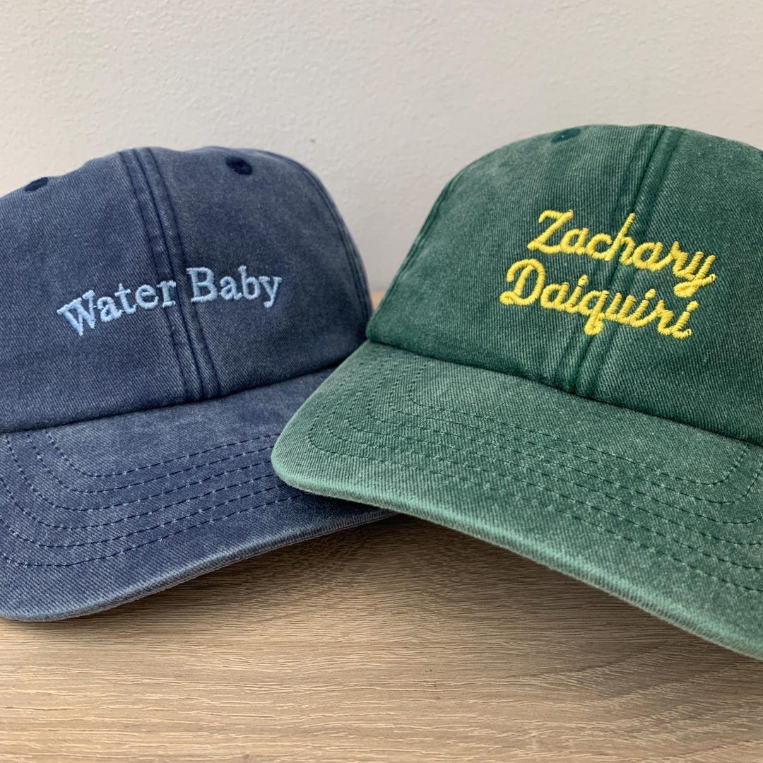 Vintage Canvas Slogan Cap - Unisex and Customisable - Etsy