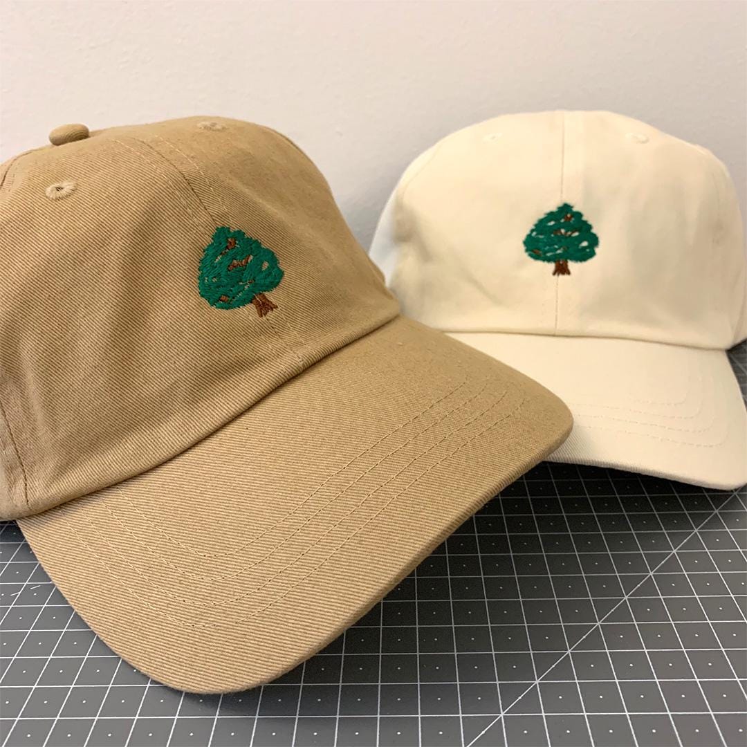 Personalised Embroidered Tree Cap | Customisable Nature Lover Gift ...