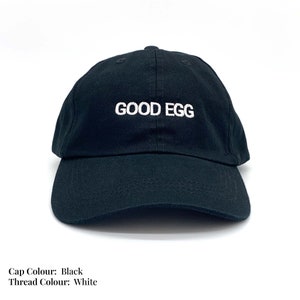 Good Egg Cap | Embroidered and Customisable - Etsy